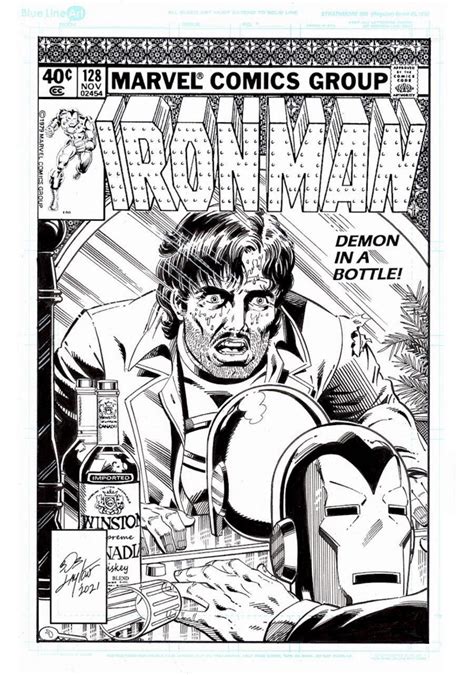 Recreation Iron Man 128 Demon In A Bottle In Francis Chervenaks