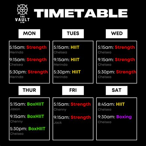 Services — The Vault Gym