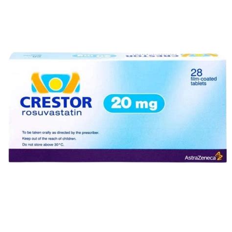 Buy Crestor 20mg Rosuvastatin Tablets Pack Of 28s Online In The Uae
