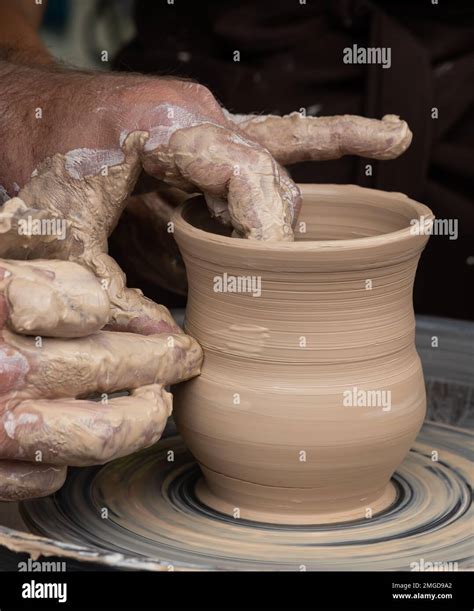 Master Class On Modeling Of Clay On A Potters Wheel In The Pottery