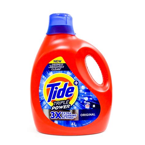 Tide Triple Power Original Liquid Detergent Value Pack 4 Litres Online