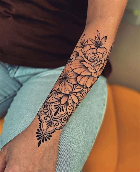 Henna Forearm Tattoo Female