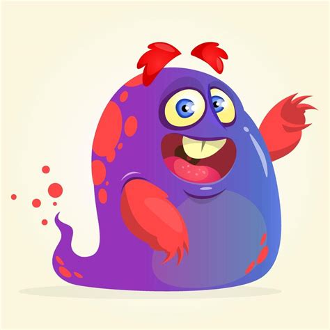 Funny Cartoon Monster Illustration Isolated 47761553 Vector Art At