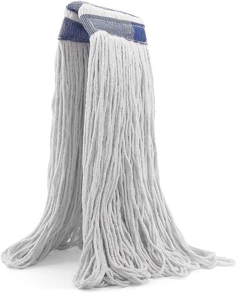 24 Oz Loop End Cotton String Mop Head Heavy Duty String Mop Refills 6 Inch Headband Mop Head