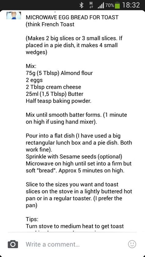 Microwave Egg Bread For Toast