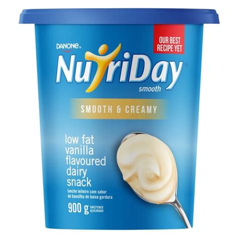 Danone Nutriday Low Fat Smooth Vanilla Yoghurt 900g Smart Price
