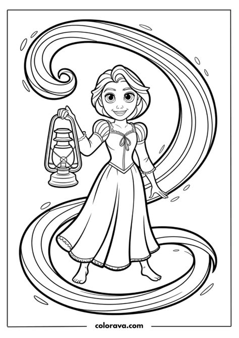 30 Rapunzel Coloring Pages Free Pdf Printables Colorava