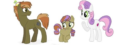 Three Ponies Are Standing Next To Each Other