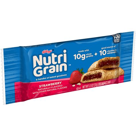 Kelloggs® Nutri Grain® Soft Baked Breakfast Bars Strawberry Smartlabel™