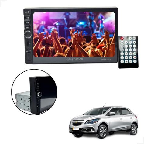 Central Multimídia Mp5 1 Din 7 Polegadas Onix 2012 2013 2014 2015 2016 2017 2018 2019 2020