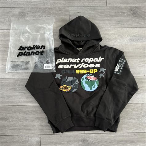 Broken Planet Planet Repair Services Black Green Depop