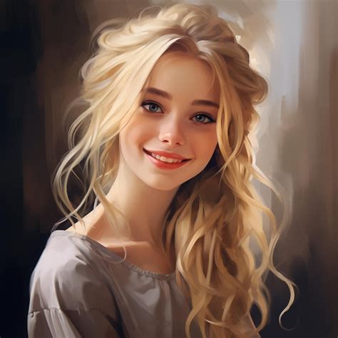 Premium Photo Blond Girl