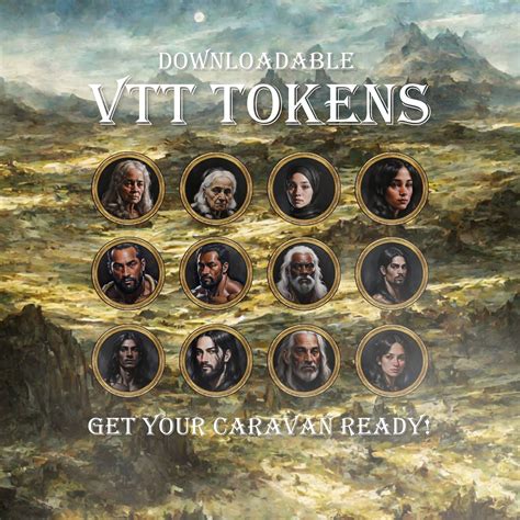 Human Bundle 4 Digital Tokens Desert Strikers Vtt Pnp Roll20
