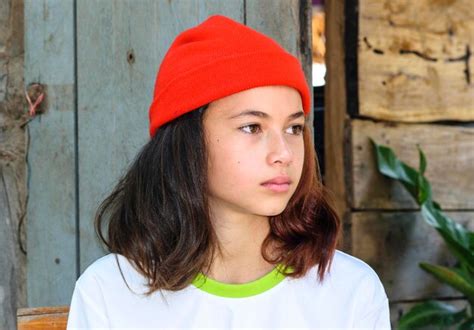 Premium Photo Beautiful Girl Model White Teen Idol Wearing A Hat Knit