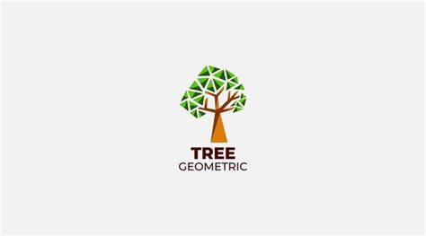 Geometric Tree Logo Vector Art Icons And Graphics For Free Download