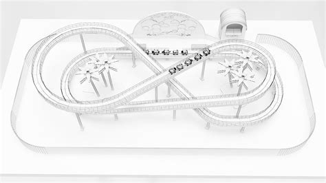 3d Model Mini Roller Coaster Turbosquid 1613415
