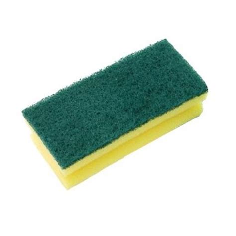 Seldram Supplies Budget Green Sponge Back Scourers Pack 10