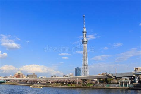 Tokyo Skytree And Sumida River In Tokyo Editorial Photo Image Of
