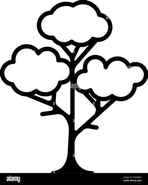 Simple Tree Outline Clipart