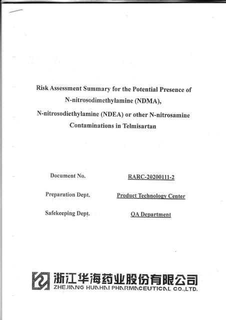 Presentation On Risk Assessment Summarypdf