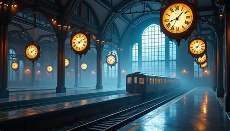 Free Timeless Railway Station Image Station Railway Clocks