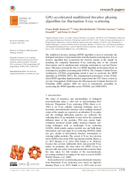 Pdf Gpu Accelerated Multitiered Iterative Phasing Algorithm For