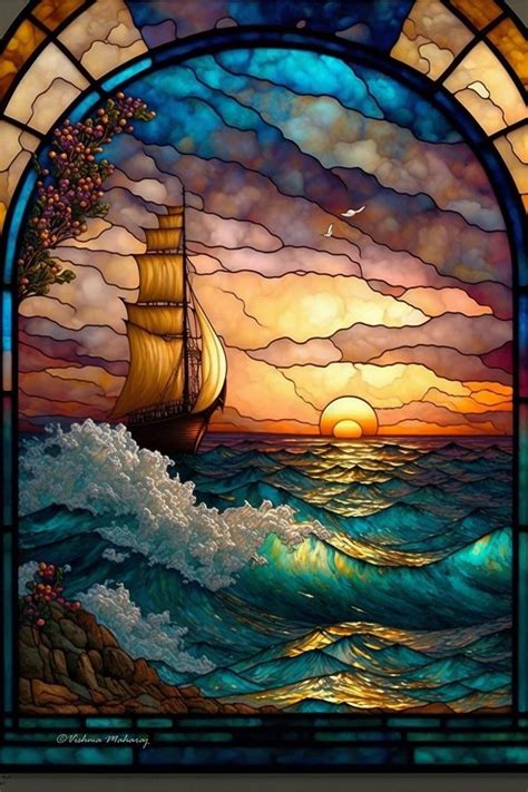 Stained Glass Art Stained Glass Windows Mosaic Glass Art Nouveau