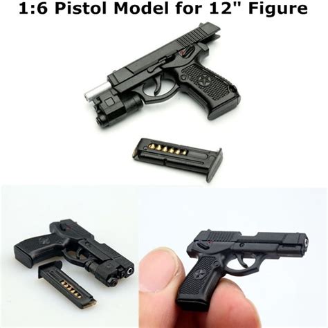 Toy 16 Semi Automatic Pistol Hand Gun Weapon Model For 12 Action