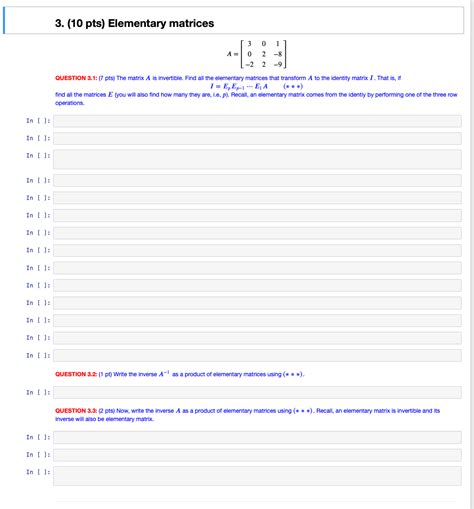 Solved A⎣⎡30−20221−8−9⎦⎤ Question 31 7 Pts The Matrix A
