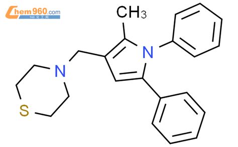 723296 61 5thiomorpholine 4 2 Methyl 15 Diphenyl 1h Pyrrol 3 Ylmethyl 化学式、结构式、分子式、mol