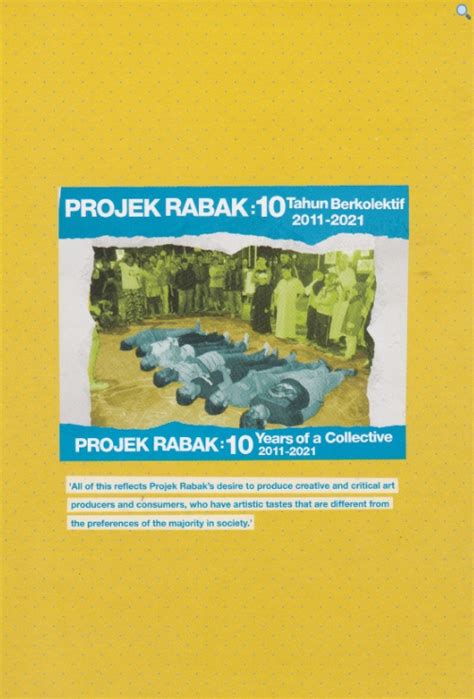 Projek Rabak 10 Tahun Berkolektif 2011 2021 Areca Books