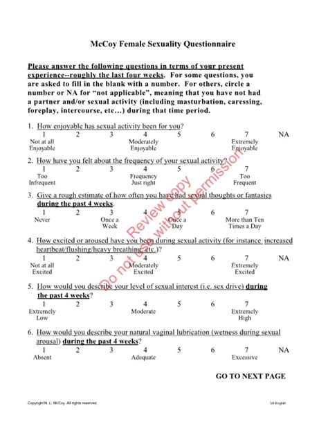 Mccoy Female Sexuality Questionnaire Docslib