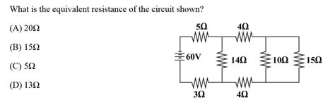 What Is The Equivalent Resistance Of The Circuit Shown Filo
