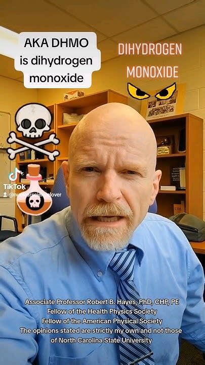 The Very Real Dangers From Dihydrogen Monoxide Youtube