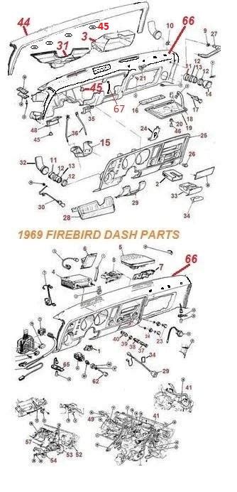 69 Firebird Dash Parts Chicago Muscle Car Parts Inc