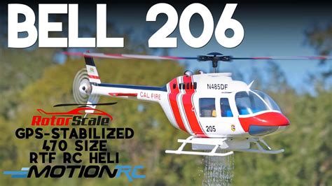 Rotorscale Bell 206 Super Scale 470 Size Gps Stabilized Helicopter