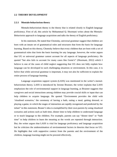 Theory Development Pdf