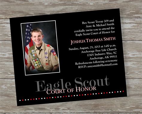 Eagle Scout Court Of Honor Invitations By Itsallaboutthecards 1500