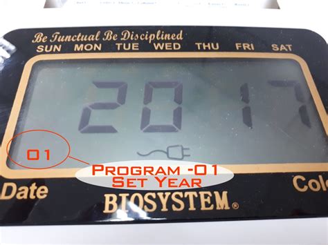 How To Set Year Time And Date For Biosystem Time Recorder Iclock