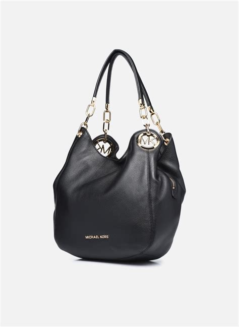 Michael Michael Kors Sacs Lillie Lg Chain Shoulder Tote Femme Noir Sarenza France