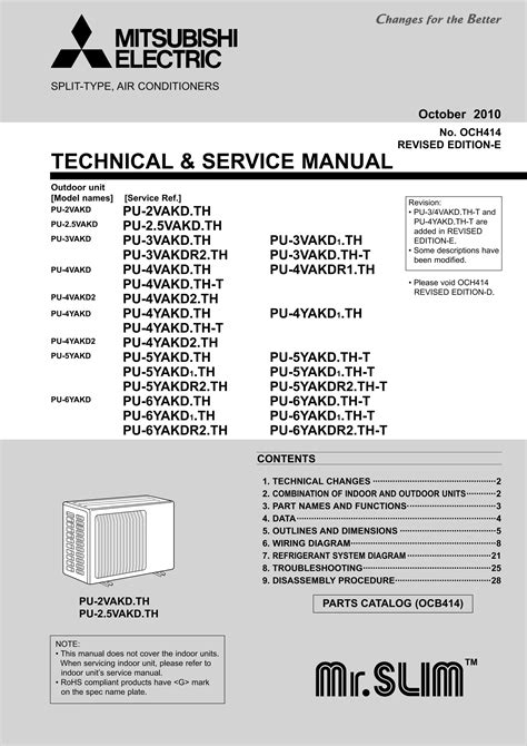 Mitsubishi Electric Split Type Pdf
