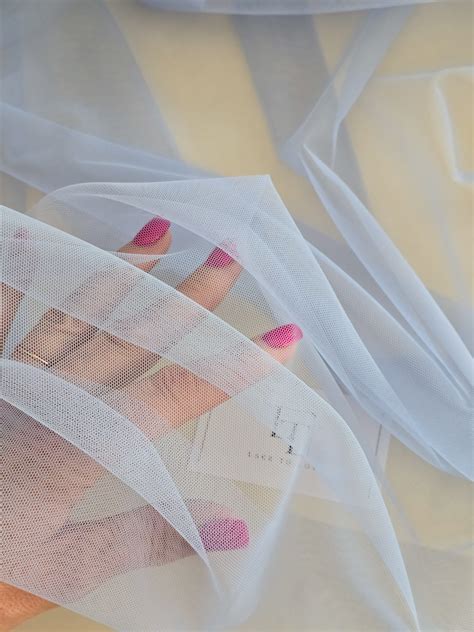 Light Blue Tulle Fabric Lace To Love
