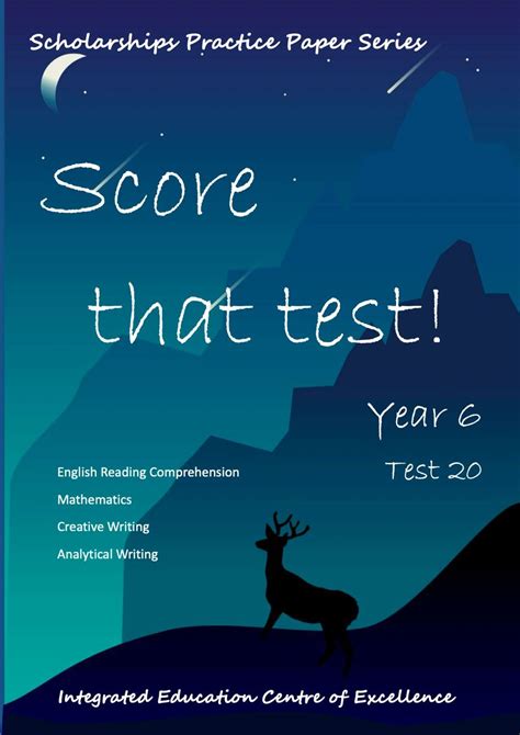 Score That Test Year 6 Test 20