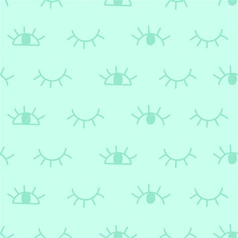 Premium Vector Hand Drawn Seamless Pattern With Close And Open Eyes