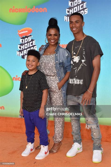 Us Actress Nia Long And Sons Kez Sunday Udoka And Massai Zhivago