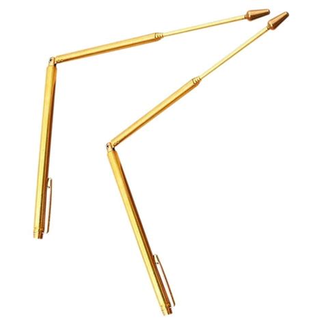 2 Pcs Probe Rod Dowsing Rods Spiritual Metal Portable Copper Divining For Compass Travel