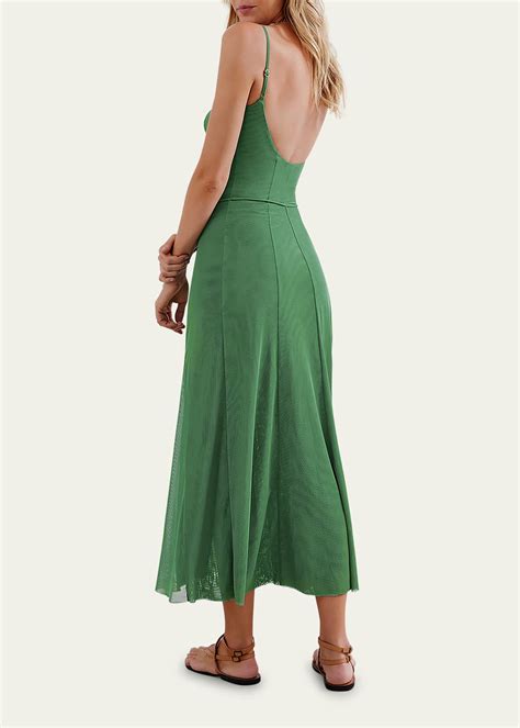 Vix Solid Maya Maxi Dress Bergdorf Goodman