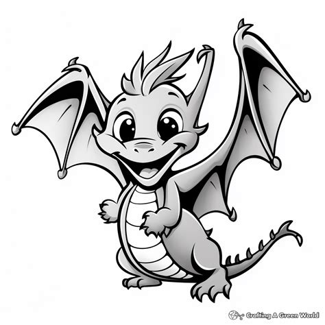 Cartoon Dragon Coloring Pages Free And Printable