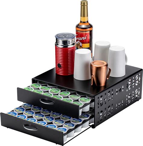 Flagship K Cup Organizer Drawer 2 Tier Coffee Pod Holder