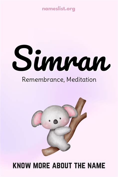 Simran Name Meaning Origin And Popularity View Complete Details In